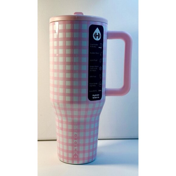 HydroJug | Dining | Hydrojug 32oz Traveler Pink Gingham | Poshmark